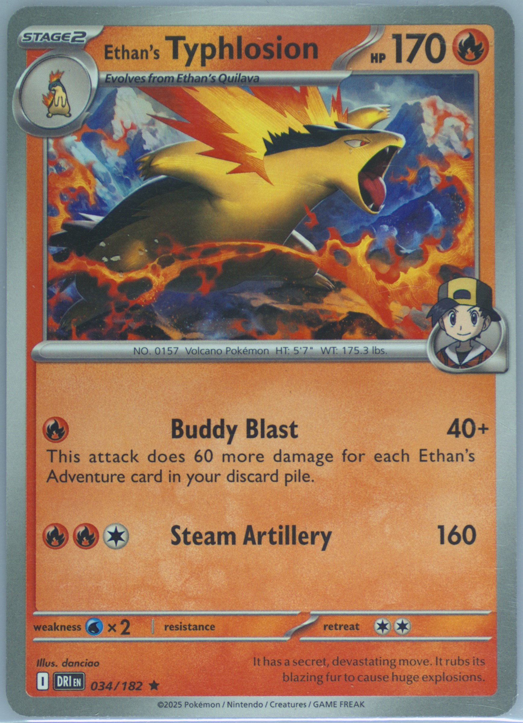 Ethan's Typhlosion Build & Battle Box (034) 2025 Pokemon Dri EN ...