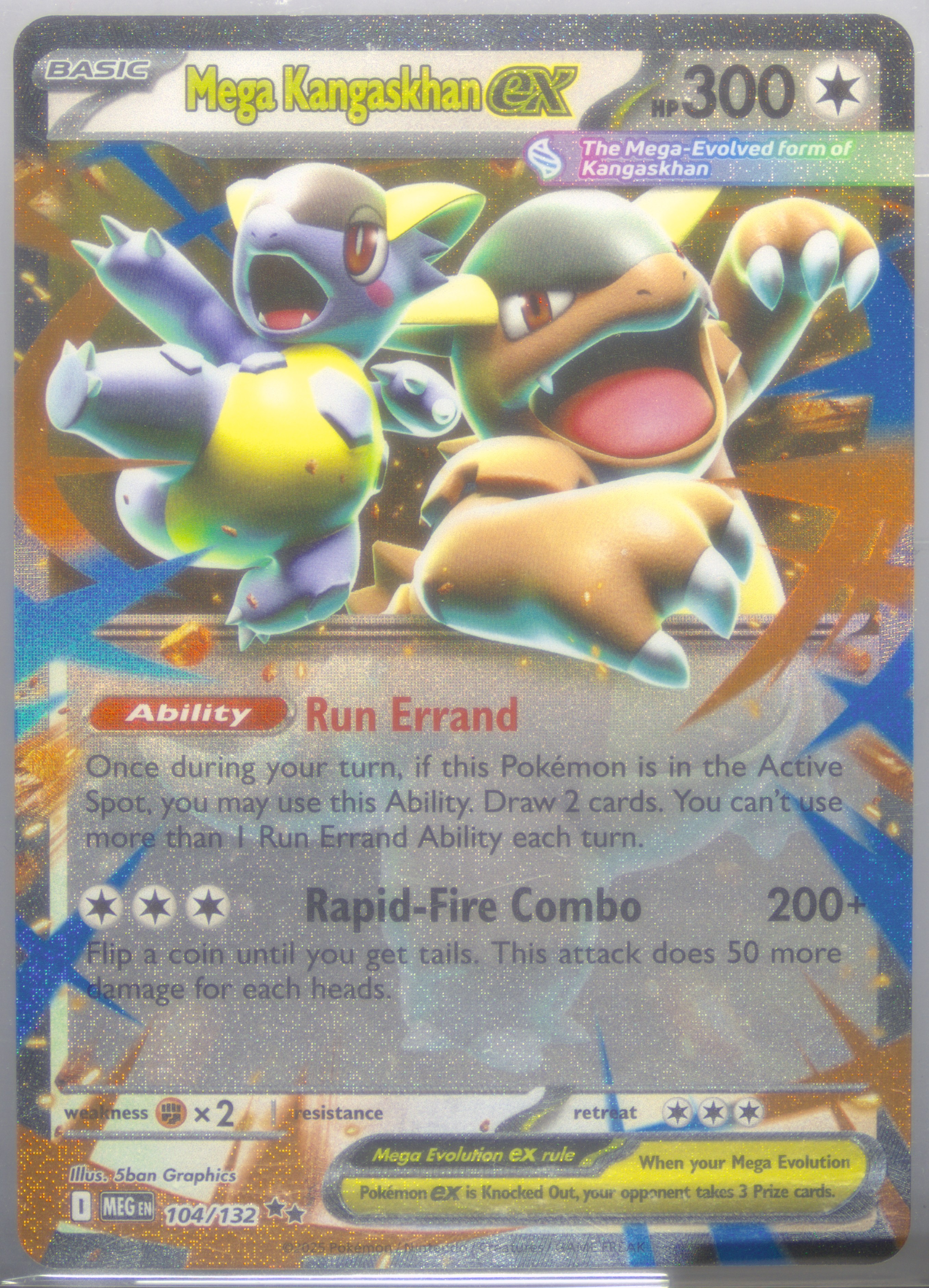 Mega Kangaskhan EX (104) 2025 Pokemon Meg EN-Mega Evolution - Pokémon ...