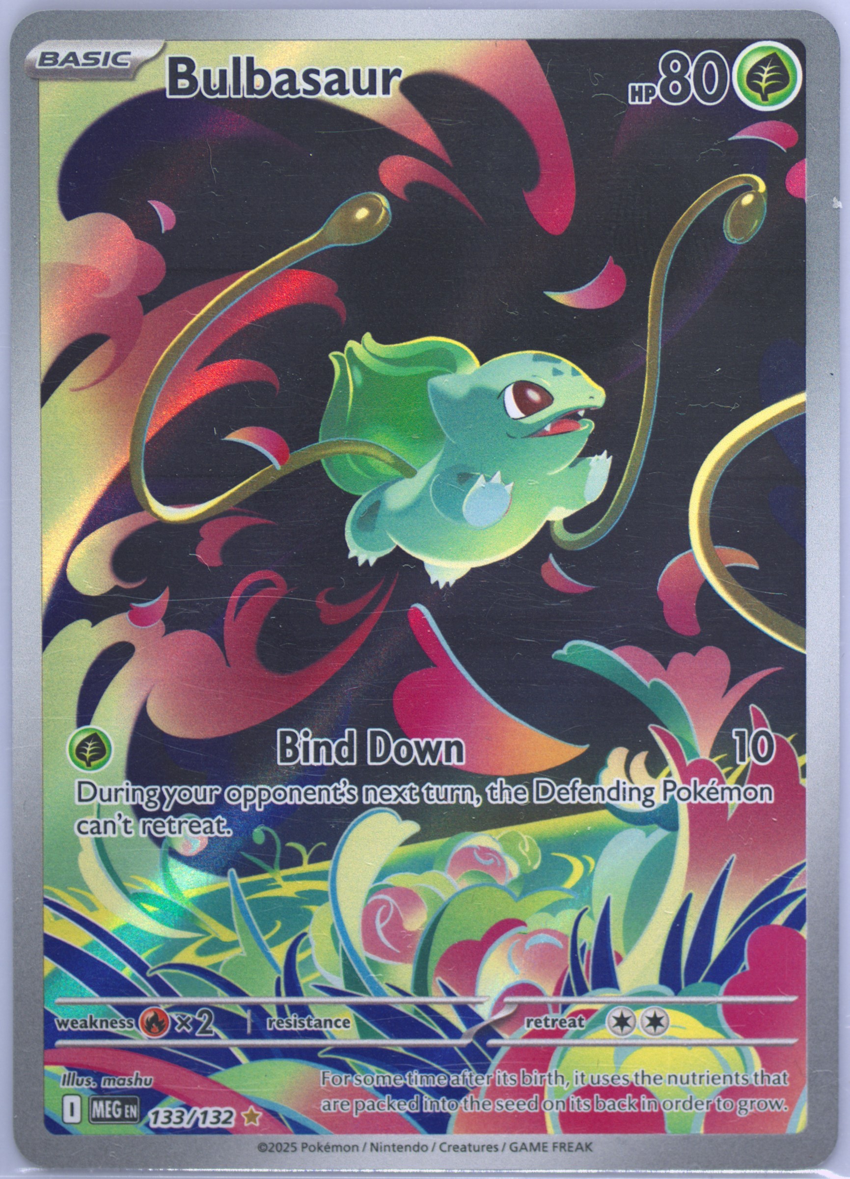 Bulbasaur Illustration Rare (133) 2025 Pokemon Meg EN-Mega Evolution ...