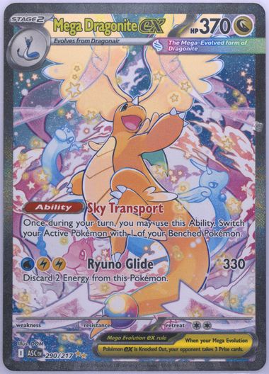 Mega Dragonite EX Special Illustration Rare (290) 2026 Pokemon Asc EN ...