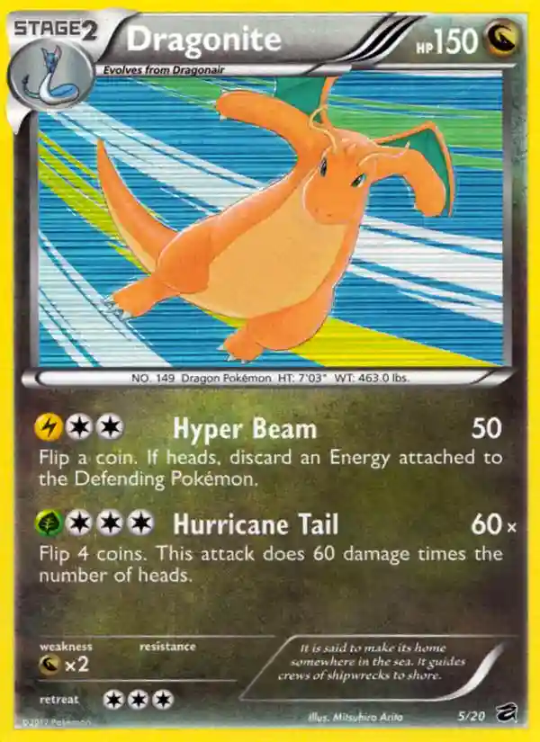 Dragonite-Holo (5) 2012 Pokemon Black & White Dragon Vault - Pokémon ...